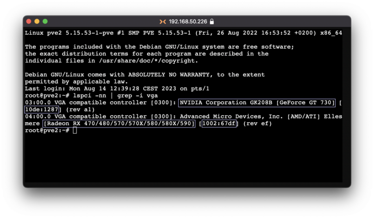 PCI Passthrough in Proxmox – toricorn tech