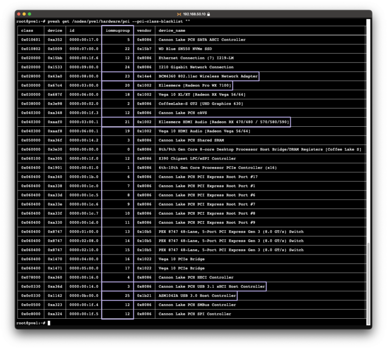 PCI Passthrough in Proxmox – toricorn tech